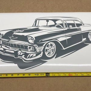 Large Hot Rod Decal, Hot Rod Vinyl Sticker, 1956 Belair Decal, Hot Rod ...