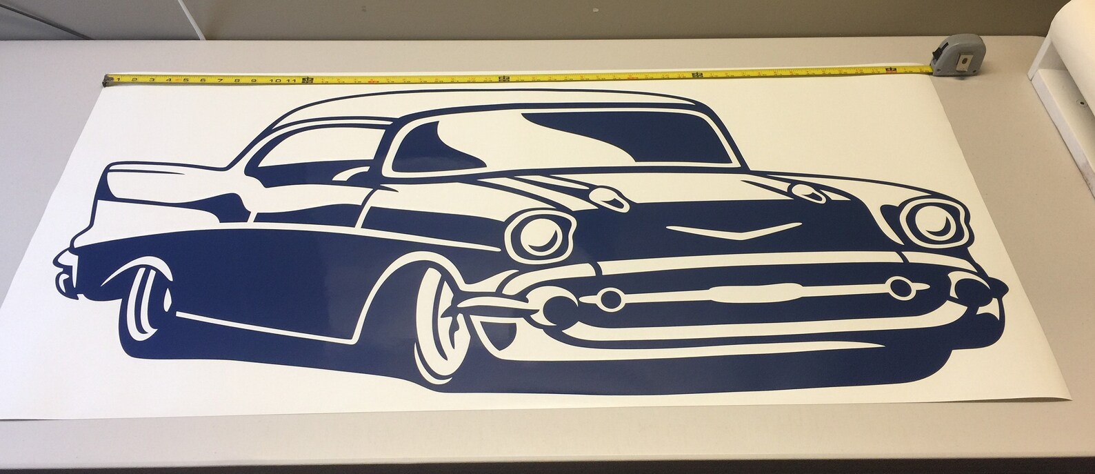 Large Hot Rod Decal, Hot Rod Vinyl Sticker, 1957 Chevy Decal, Hot Rod ...