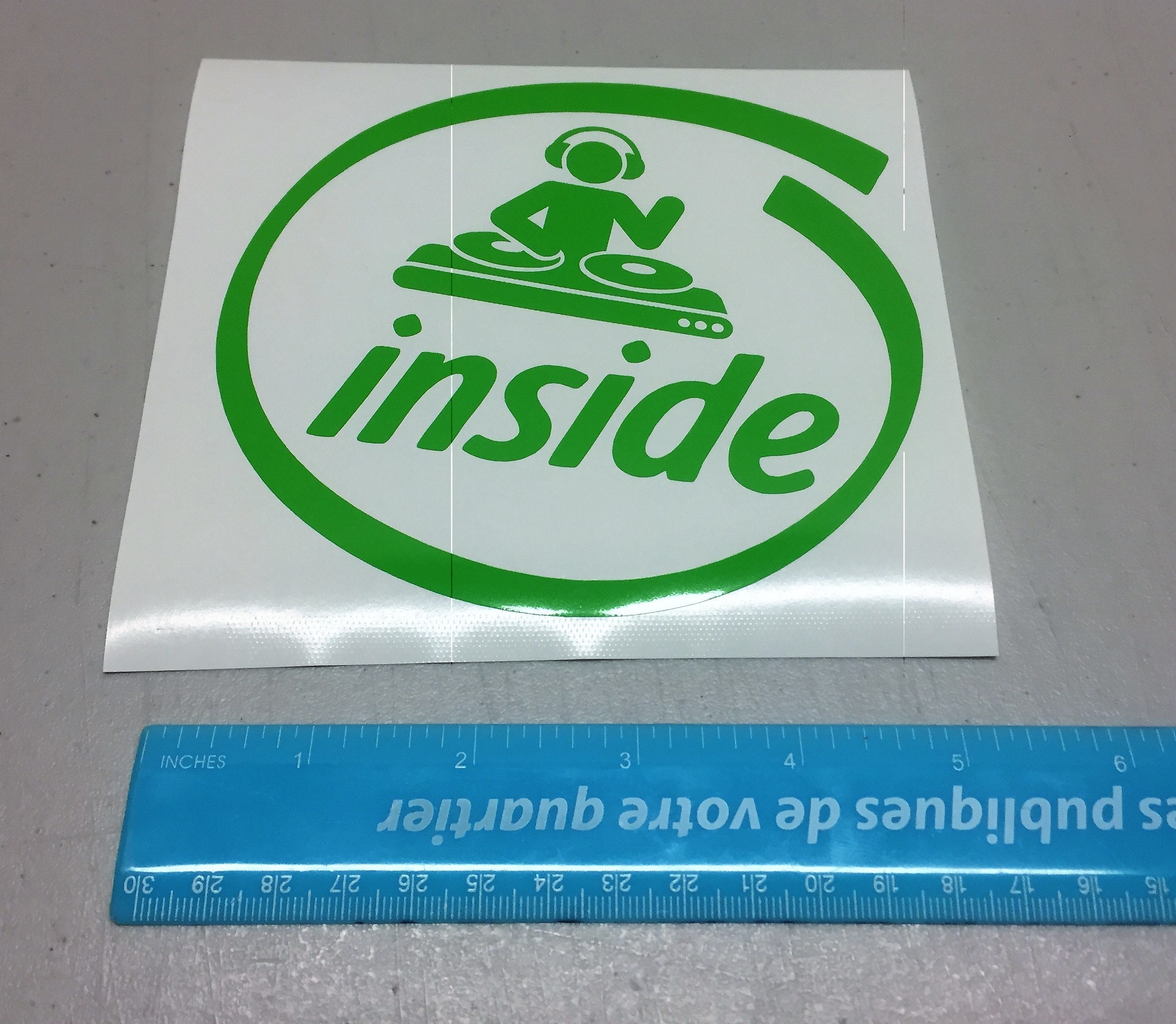 Dj Decal DJ Inside Decal Disc Jockey Inside Vinyl Decal | Etsy