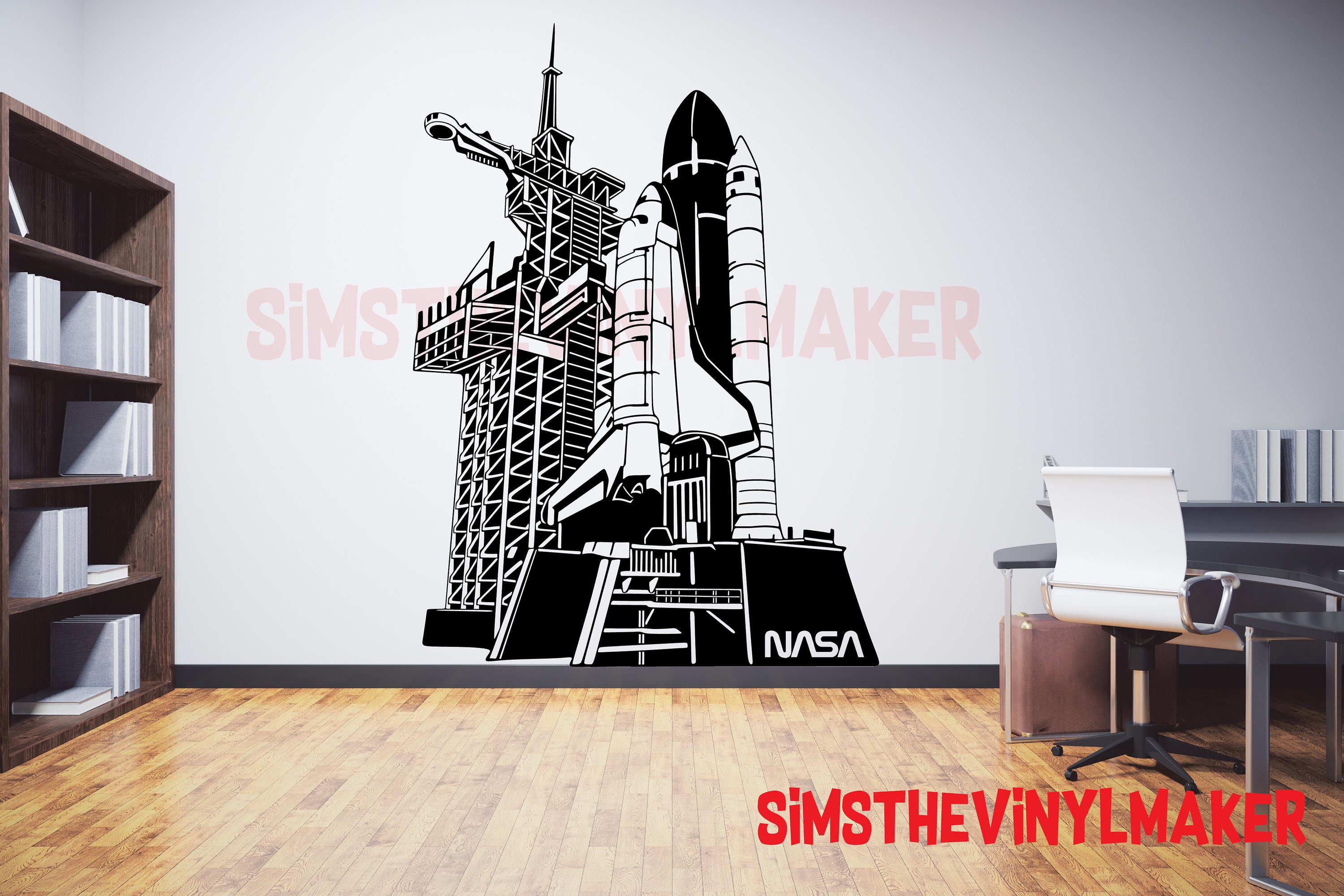 Rocket Launch Station Vinyl Decal Cosmodome Sticker - Etsy