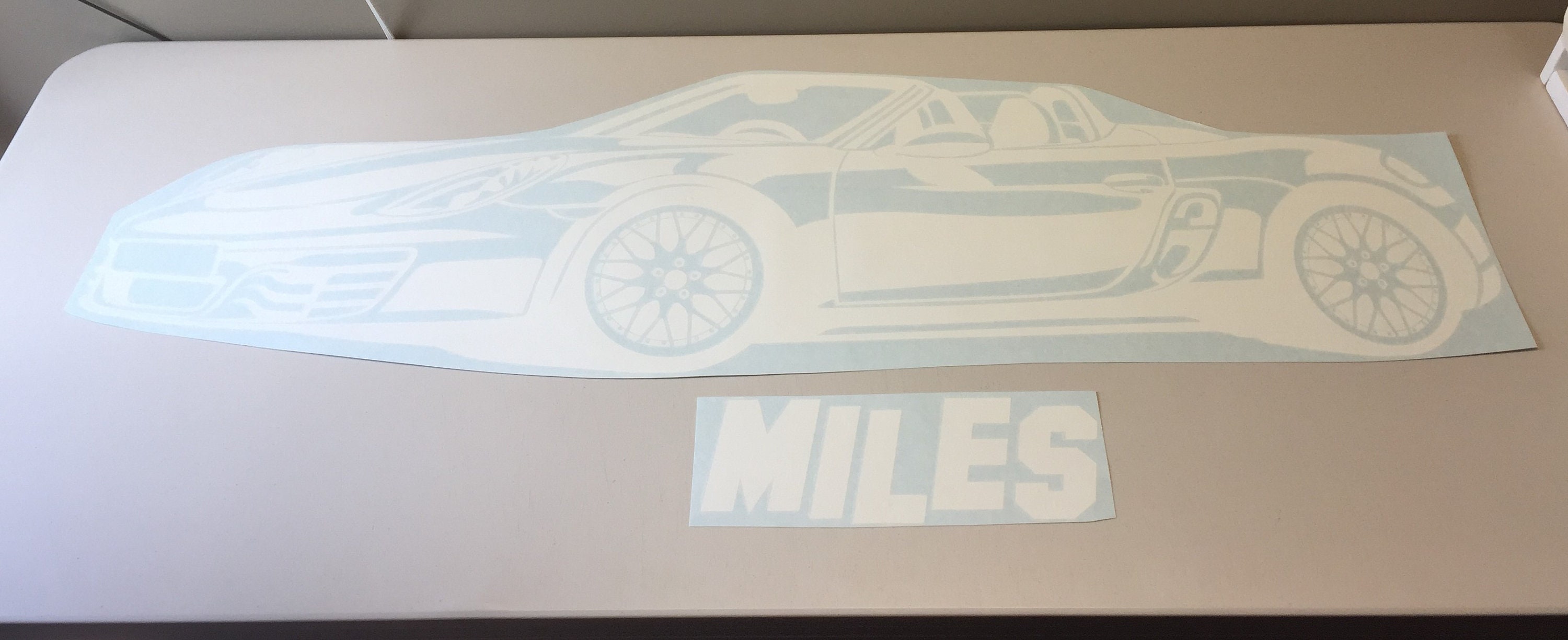 Custom Porsche Vinyl Decal Porsche Wall Sticker Customized | Etsy
