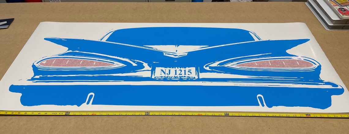 Large Hot Rod Decal, Hot Rod Vinyl Sticker, 1959 Impala Decal, Hot Rod ...