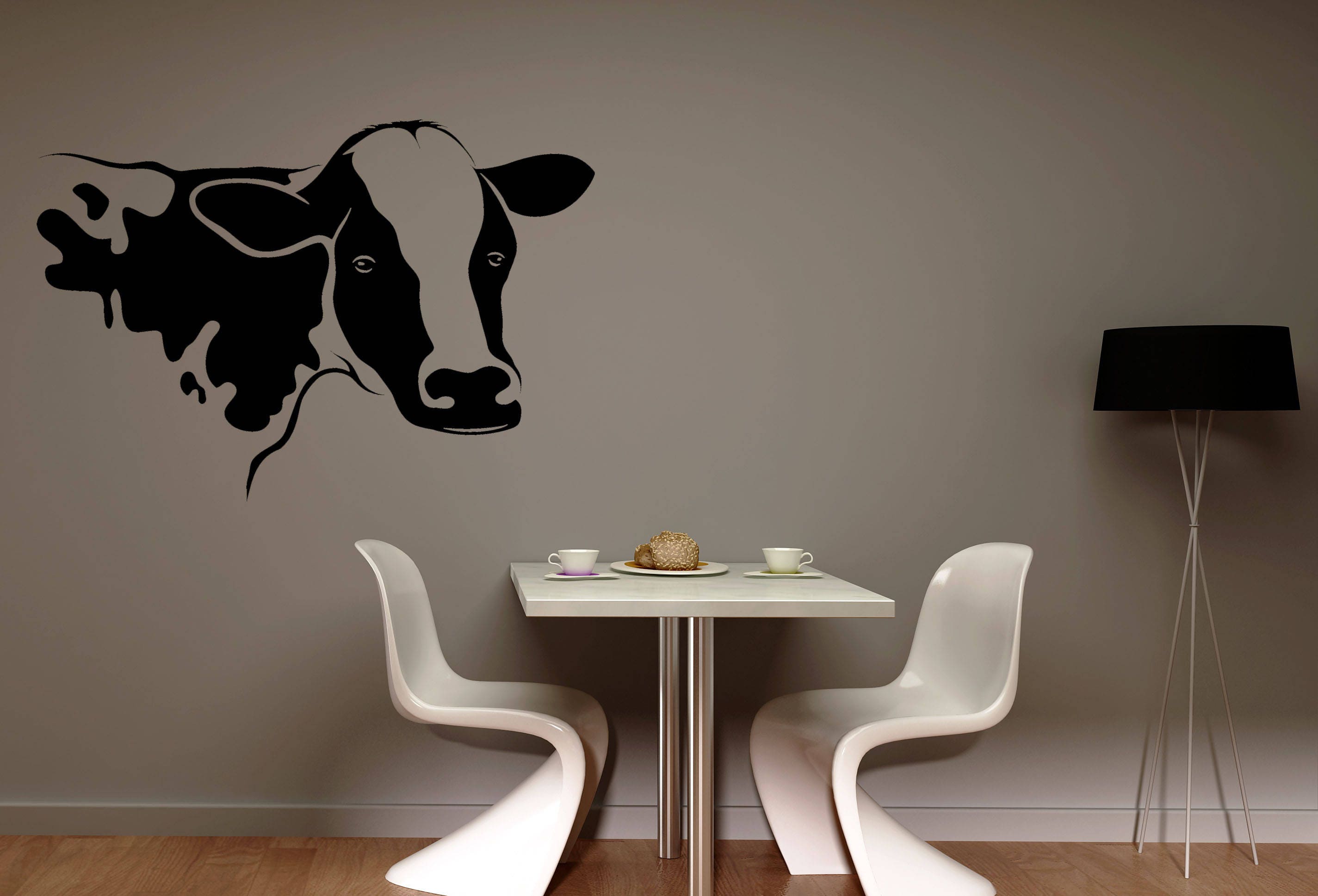 Cow Decal Cow Vinyl Sticker Cow Head Decal Agriculture - Etsy