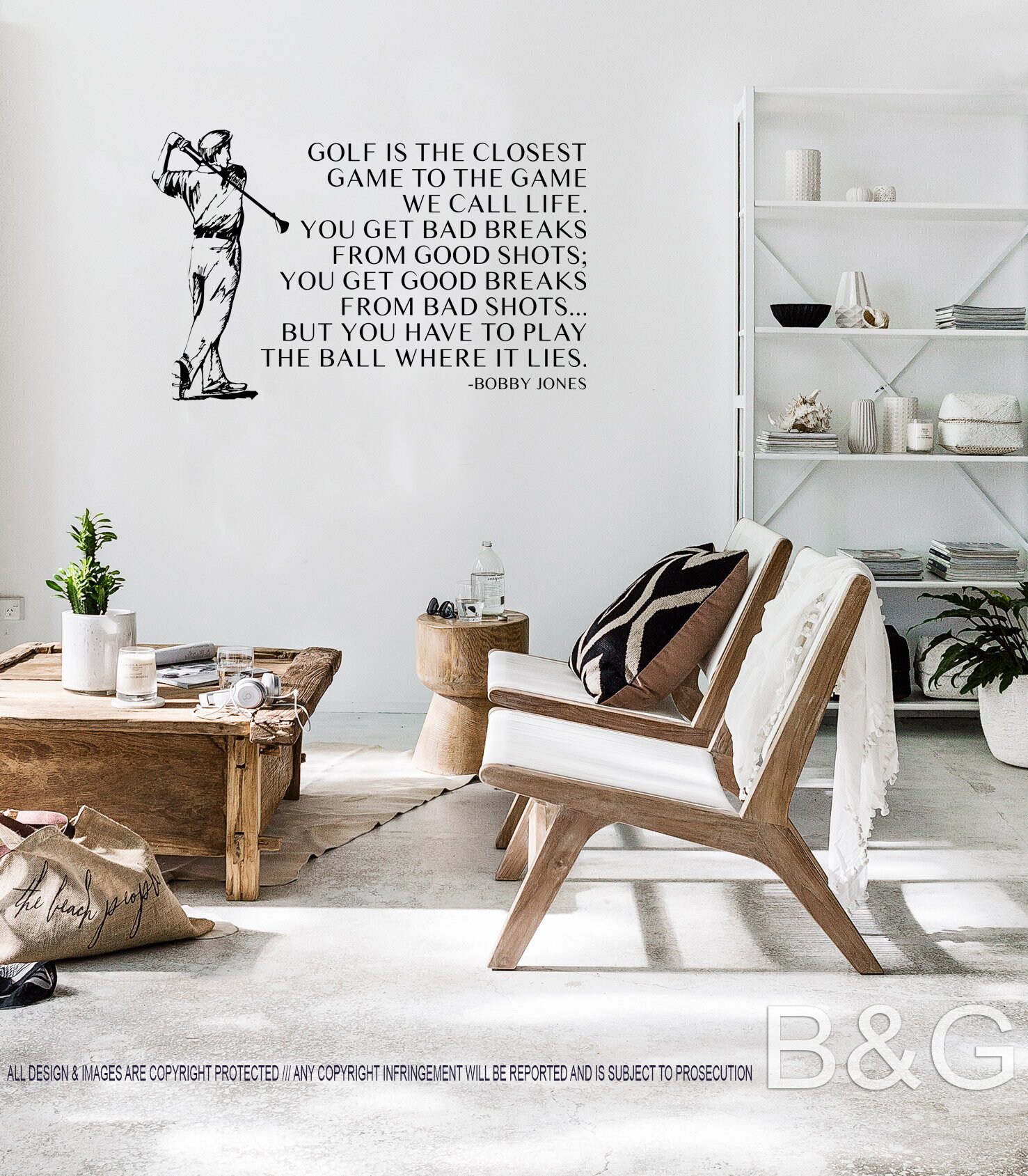 Golf Quote Decal | Golf Player Vinyl Sticker | Golf Themed Decal ...