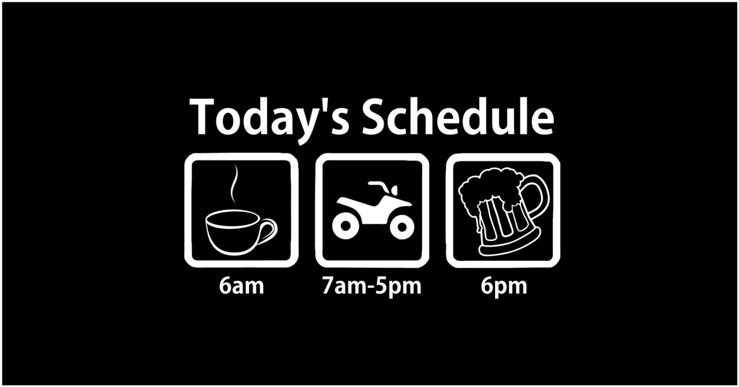 Today's Schedule Decal Pictogram Vinyl Decal Ski-doo | Etsy