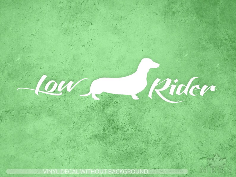 Dachshund Decal Low Rider Decal Dachshund Dog Car Sticker - Etsy