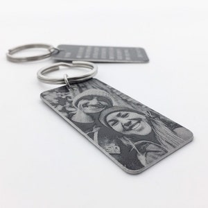 Personalized Photo Keychain -customize W/your Handwriting or Font- Your ...