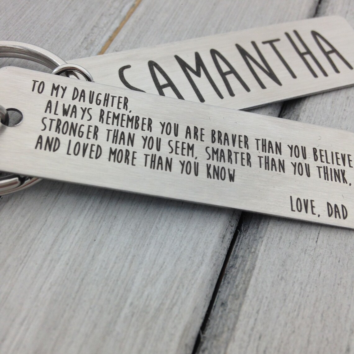 Always Remember keychain Your Actual Handwriting or Font | Etsy