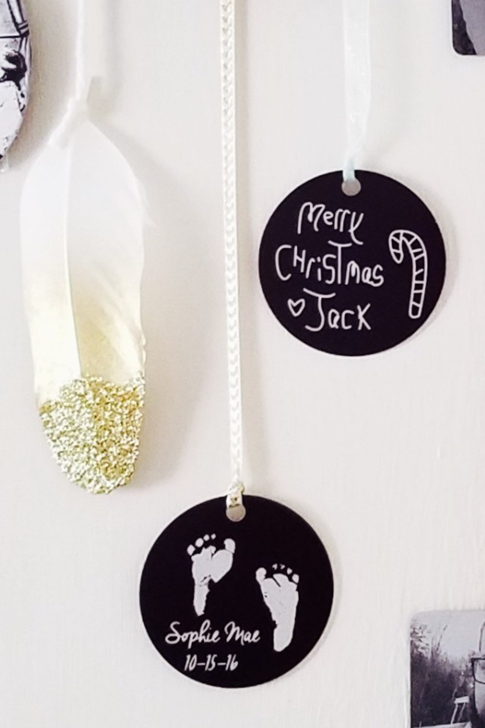 Personalized Photo Ornament -two Inch Circle, Engraved Metal Christmas ...