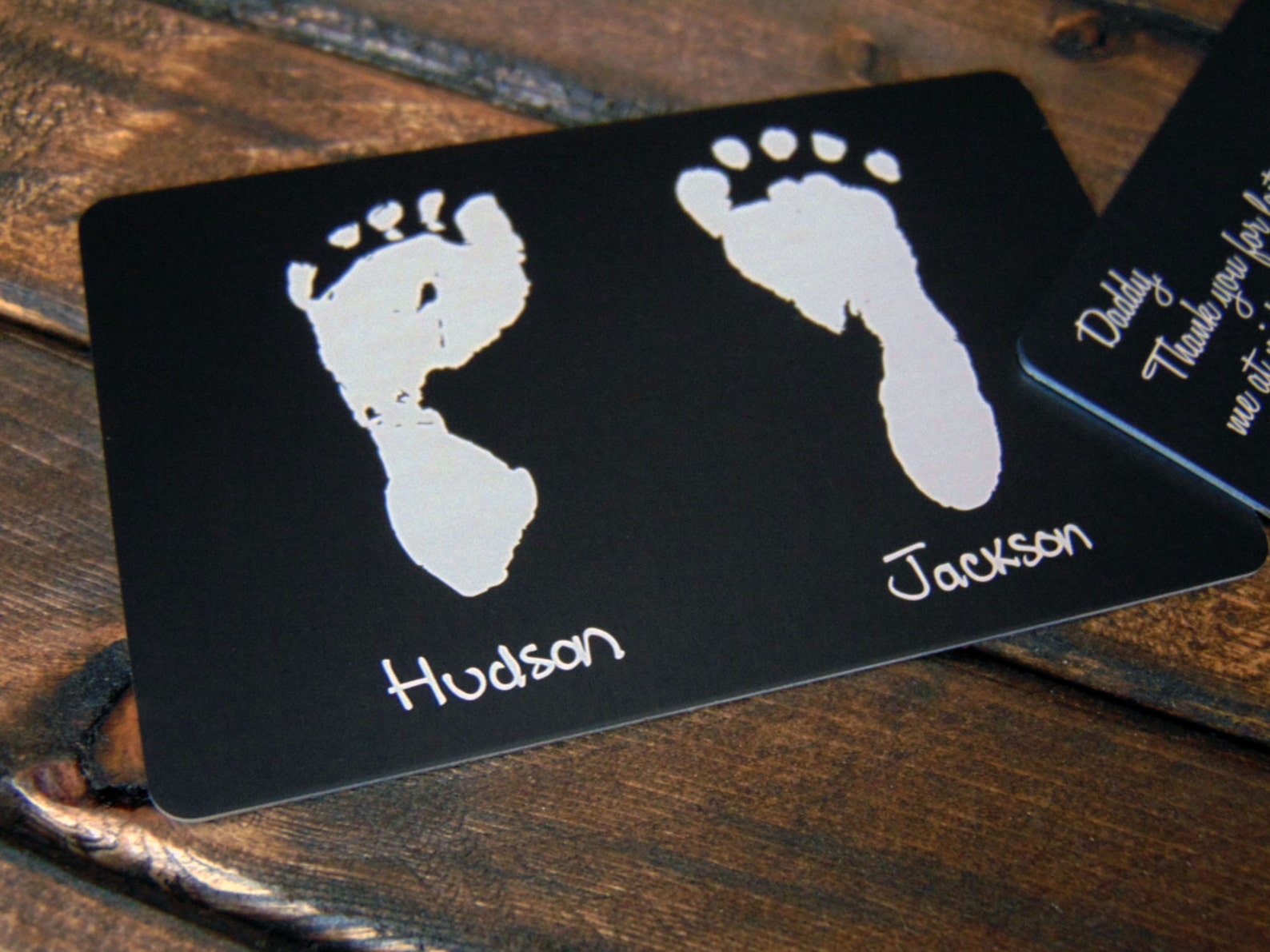 Engraved Picture Wallet Insert Custom Front & Back Engraving - Etsy