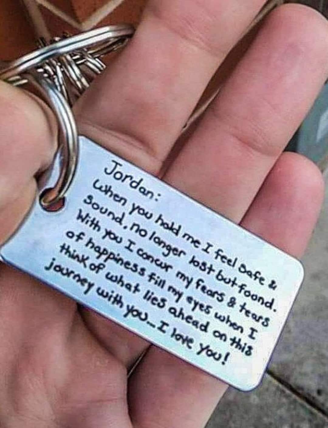 Your Handwritten Keychain- Your Design - Handwriting & Font Options ...