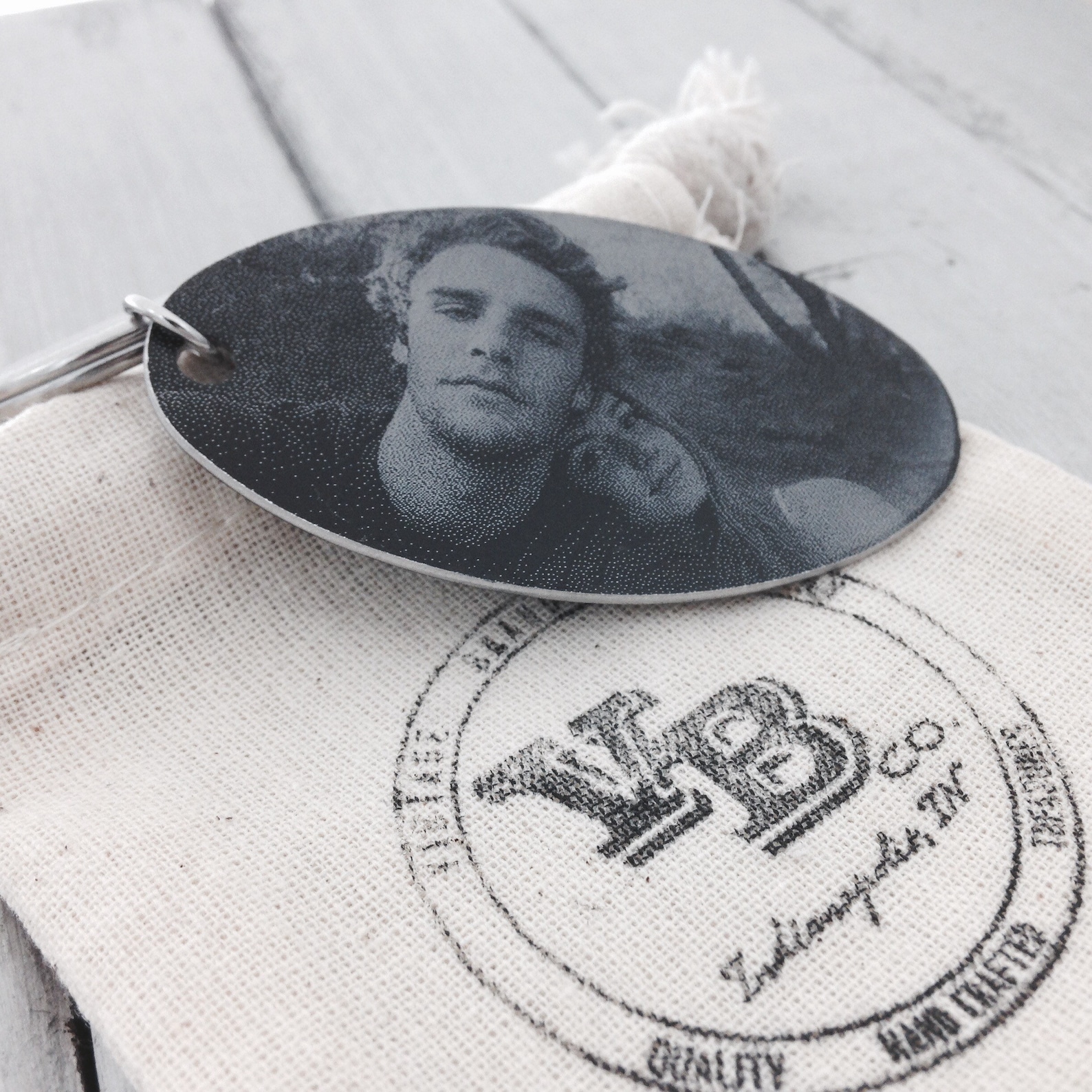Personalized Keychain -with Your Photo - Add Your Handwritten Note or ...