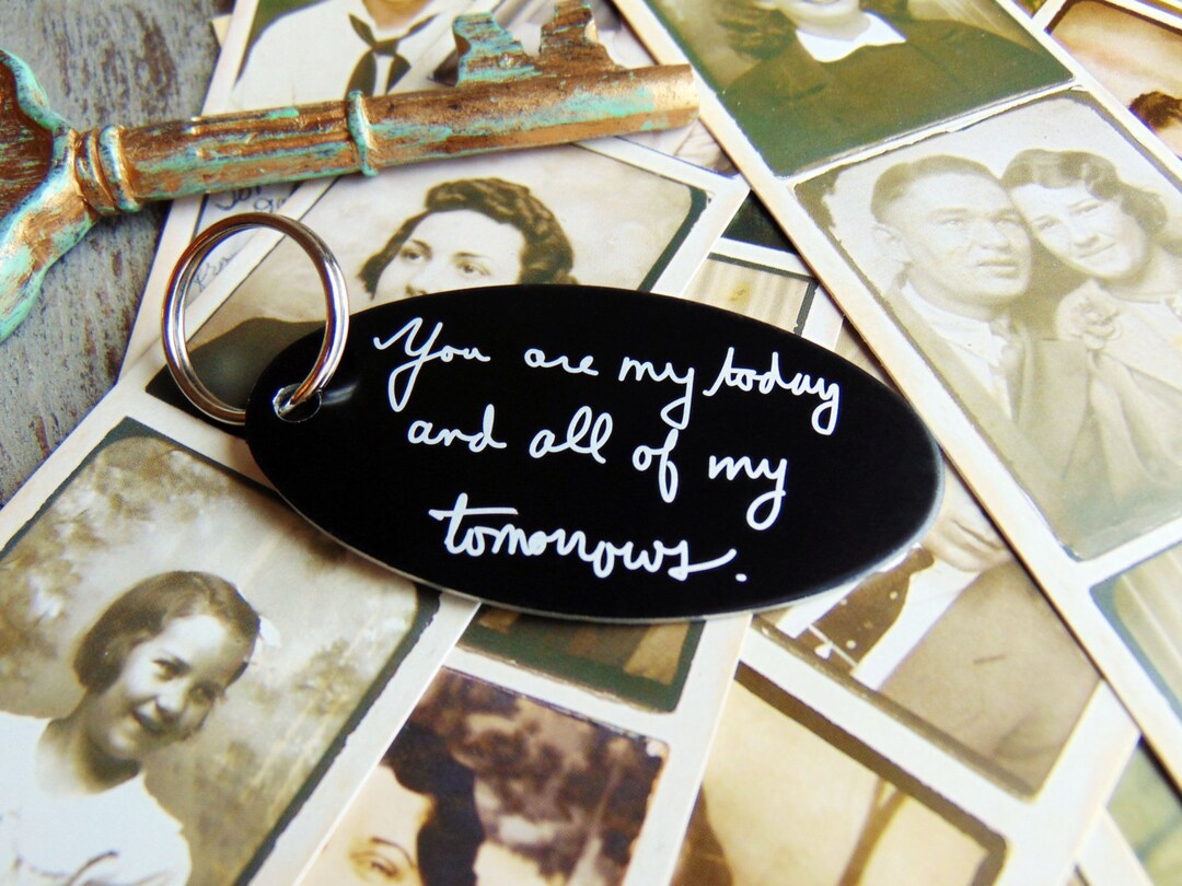 Handwritten Key Chain, Your Handwriting Keychain-or Font, Personalized ...
