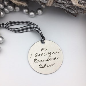 Your Handwritten Ornament -personalized Christmas Ornaments- Your ...