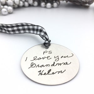 Your Handwritten Ornament -personalized Christmas Ornaments- Your ...