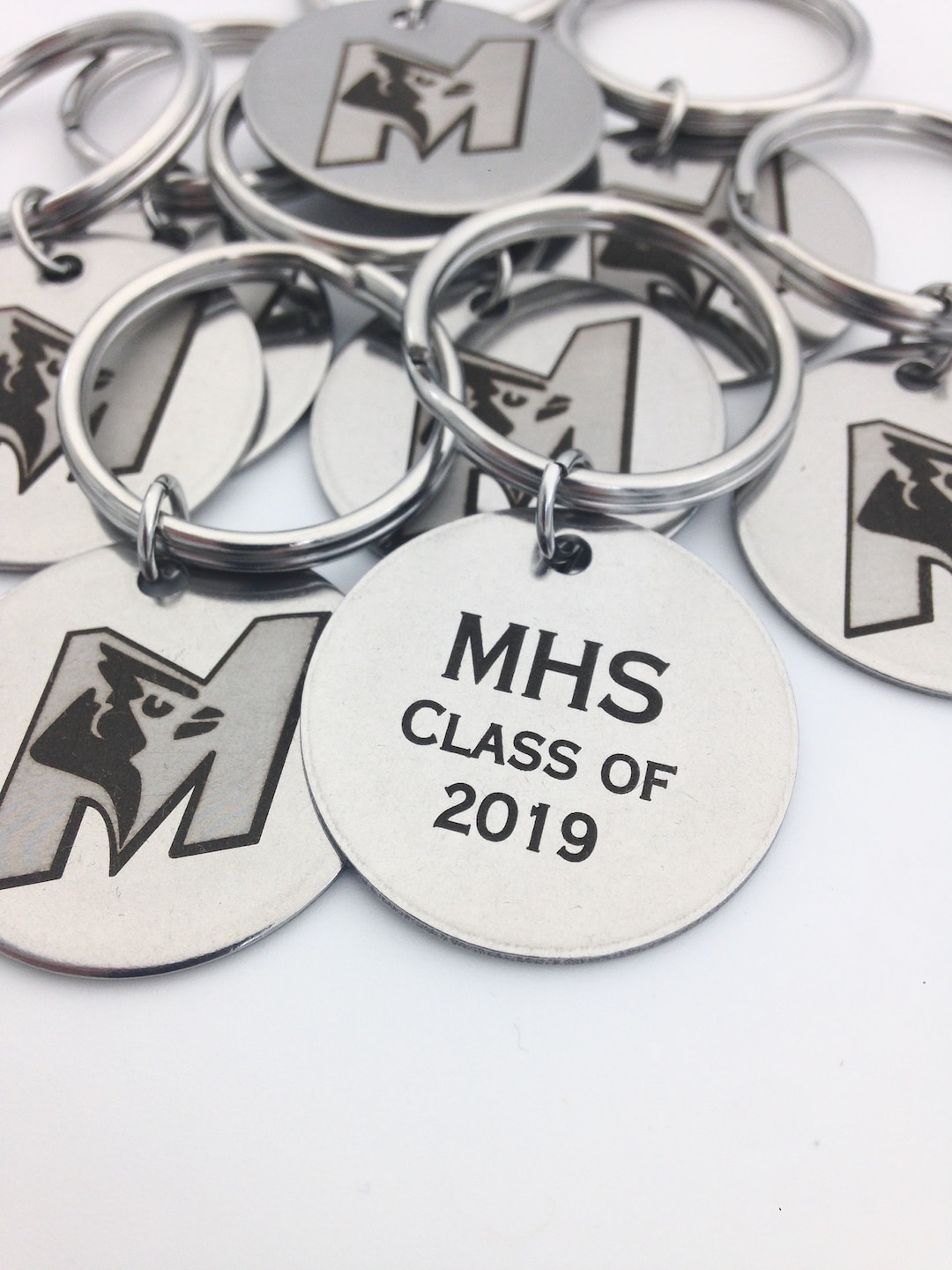 10 Piece Class of ... Grad Key Chains- Quantity Discount- High School ...
