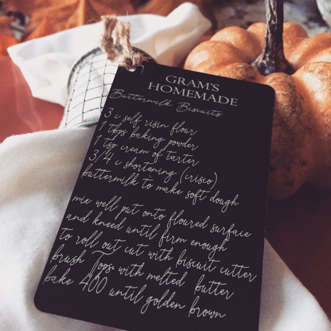 Grandma's Recipe Place Card, Holiday Guest Favors & Ornaments ...