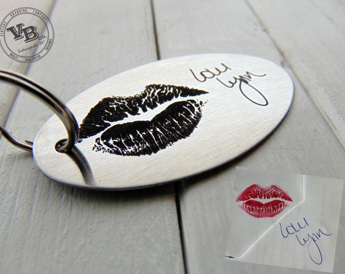 Child's Handwritten Key Chain, Your Handwriting Keychain or Font ...