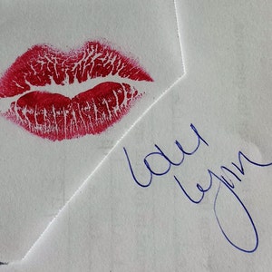 Your Actual Lips Imprint, Handwritten Steel Key Chain- or Font ...