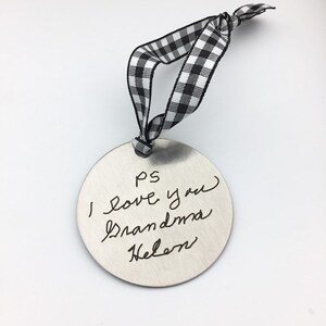 Your Handwritten Ornament -personalized Christmas Ornaments- Your ...