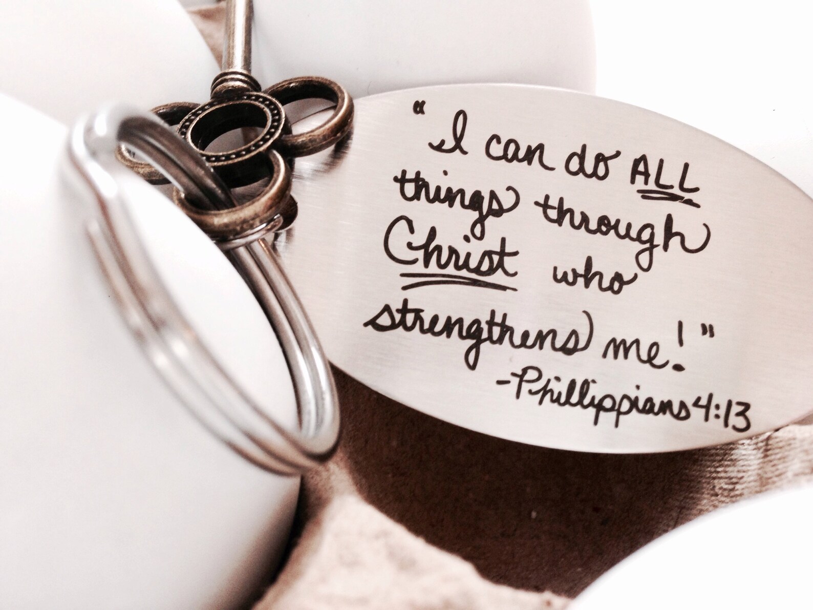 Handwritten Key Chain, Your Handwriting Keychain - or Font, Oval Steel ...