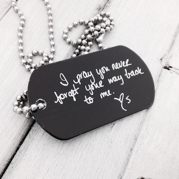 Dog Tag Writing