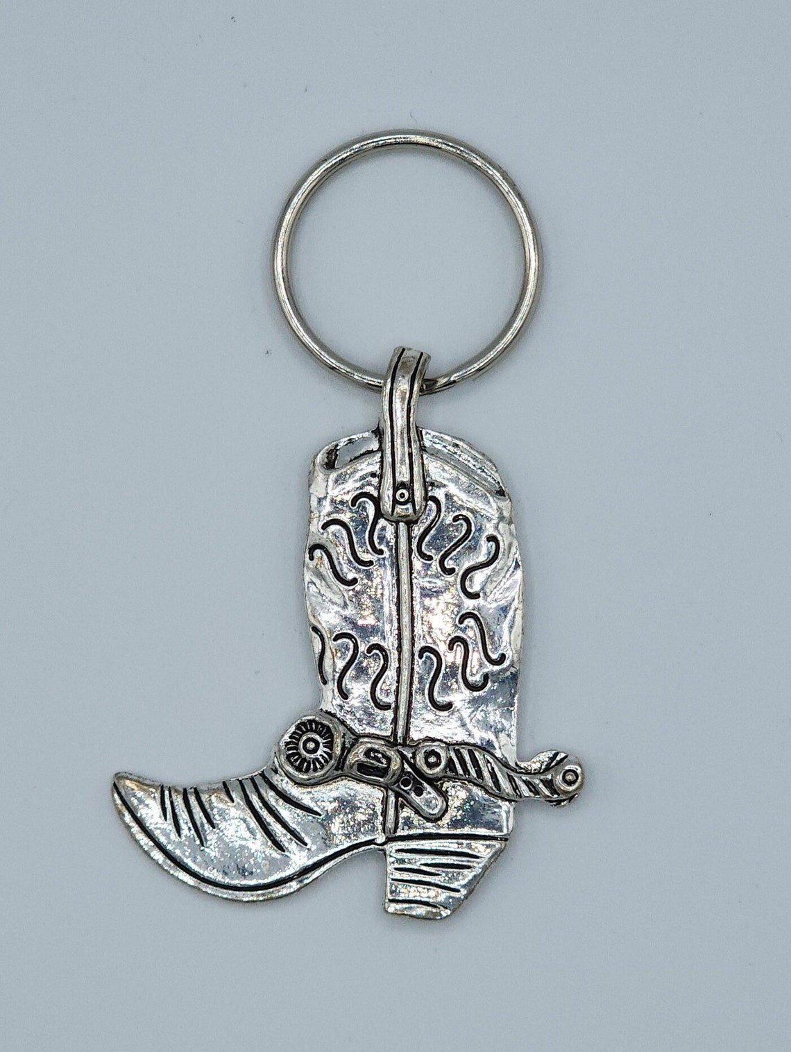 Boot Keychain Boot Key Chain Cowboy Boot Keychain Cowgirl - Etsy