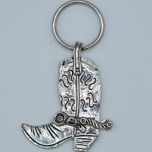Boot Keychain Boot Key Chain Cowboy Boot Keychain Cowgirl - Etsy