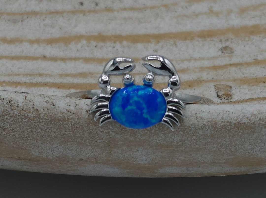 Crab Ring, Zodiac Ring, Ocean Ring, Beach Ring, Sea Life Ring, Beach ...