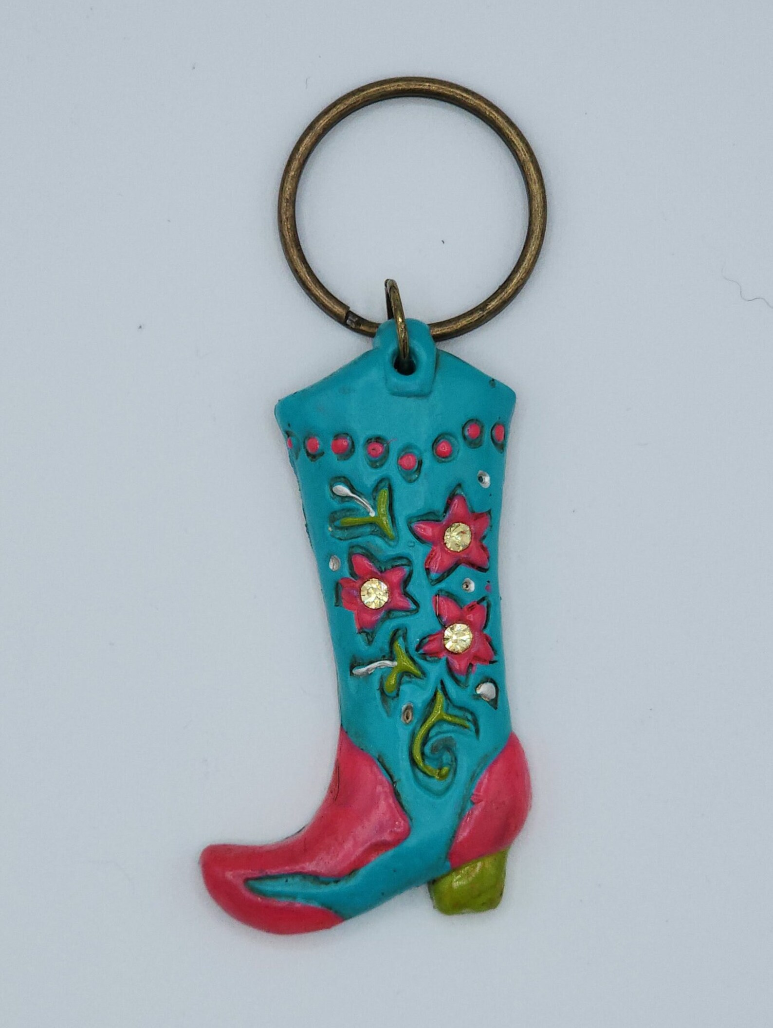 Boot Keychain, Boot Key Chain, Cowboy Boot Keychain, Cowgirl Boot ...
