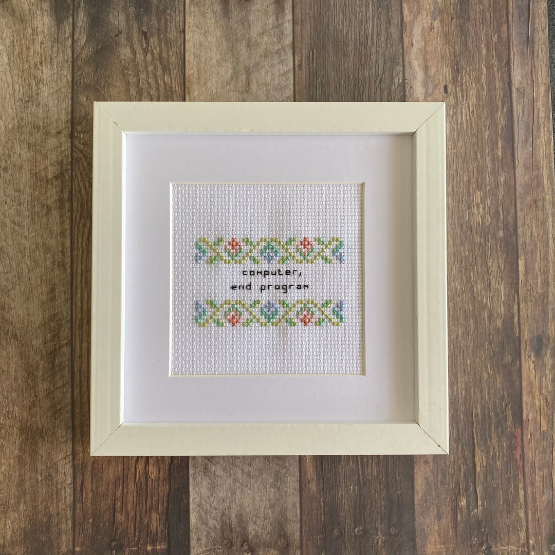 Computer, End Program Cross Stitch Pattern - Etsy