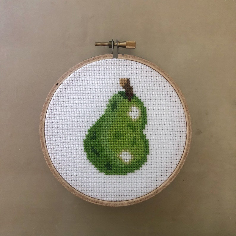 Animal Crossing Pear Cross Stitch Pattern - Etsy