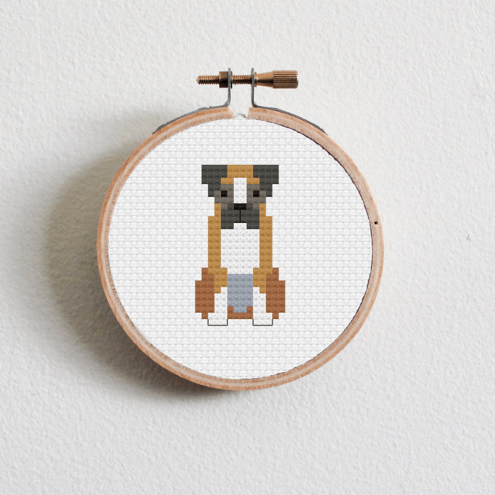 Boxer Cross Stitch Pattern - Etsy
