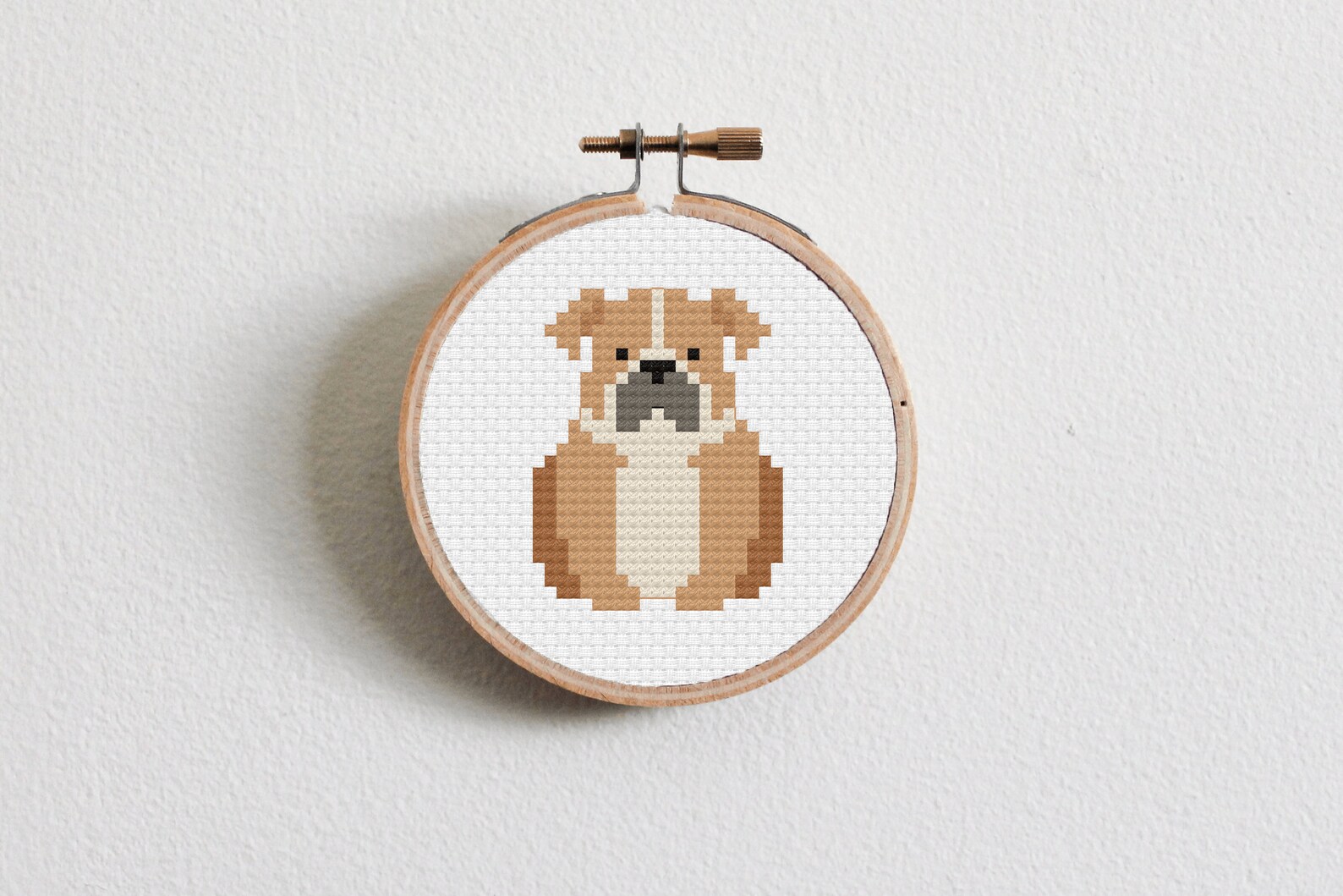 Bulldog Cross Stitch Pattern - Etsy