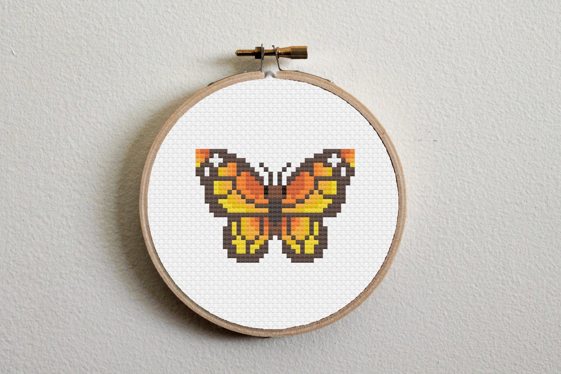 Animal Crossing Monarch Butterfly Cross Stitch Pattern - Etsy