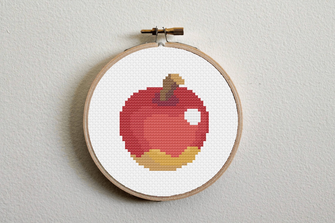 Animal Crossing Apple Cross Stitch Pattern - Etsy Australia