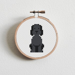 Black Cockapoo Cross Stitch Pattern - Etsy