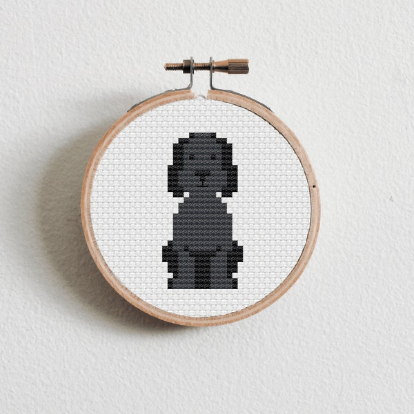 Black Cockapoo Cross Stitch Pattern - Etsy