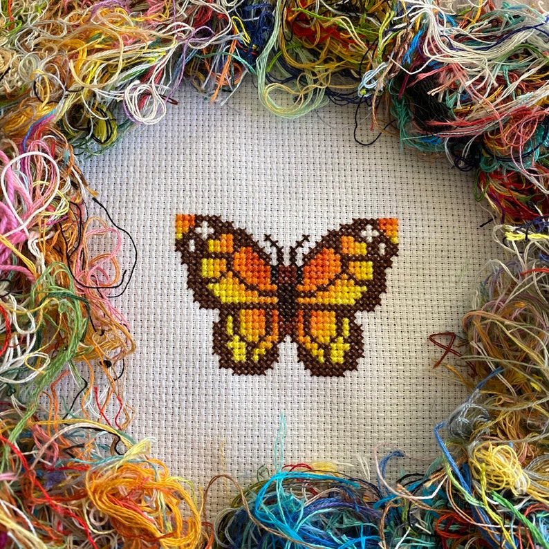 Animal Crossing Monarch Butterfly Cross Stitch Pattern - Etsy