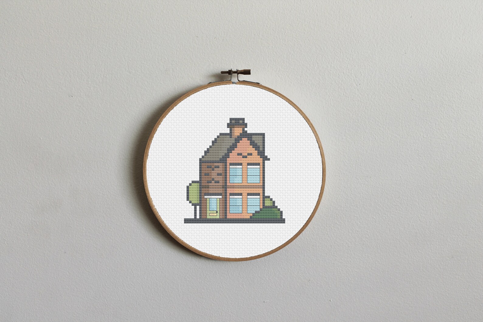Brownstone Cross Stitch Pattern - Etsy