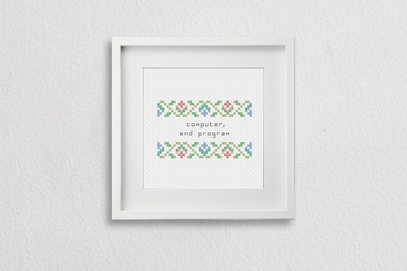 Computer End Program Cross Stitch Pattern - Etsy