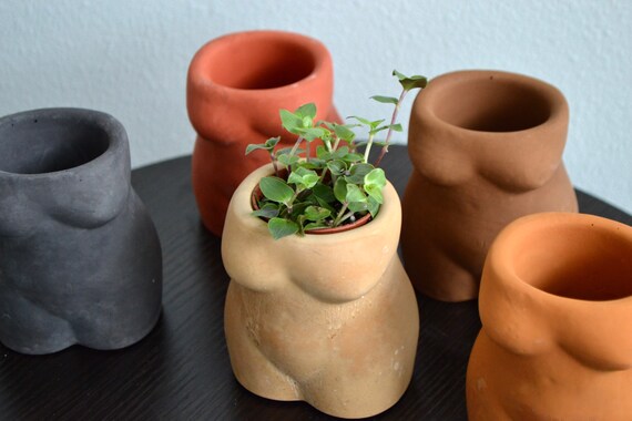 Female Vase Body Planter Female Form Small Plant Pot Nude - Etsy