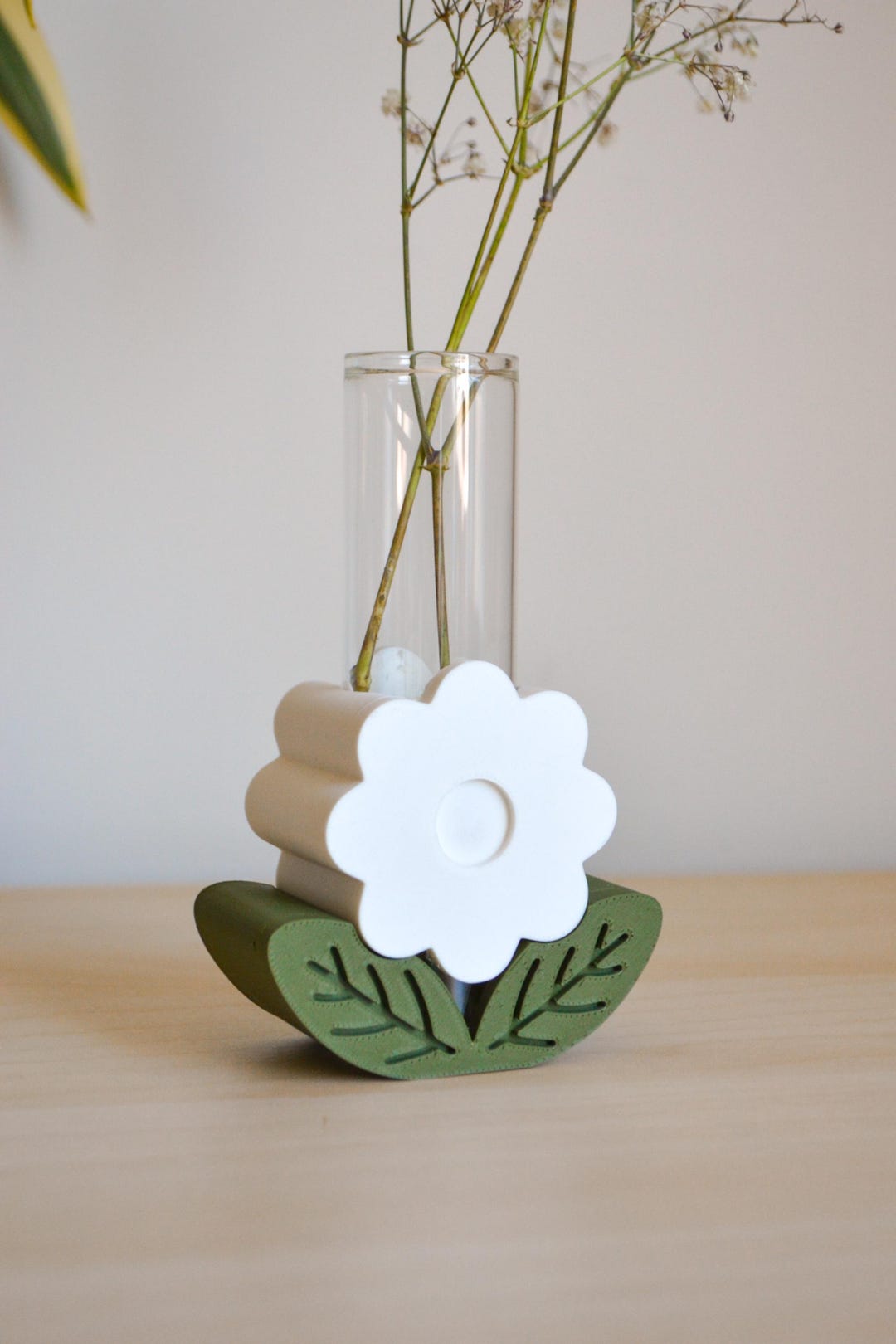 Ivory Stacking Daisy Flower Vase | Bud Vase | Cute Spring Colorful ...