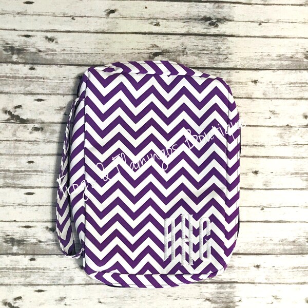 Monogram Chevron Bag - Etsy