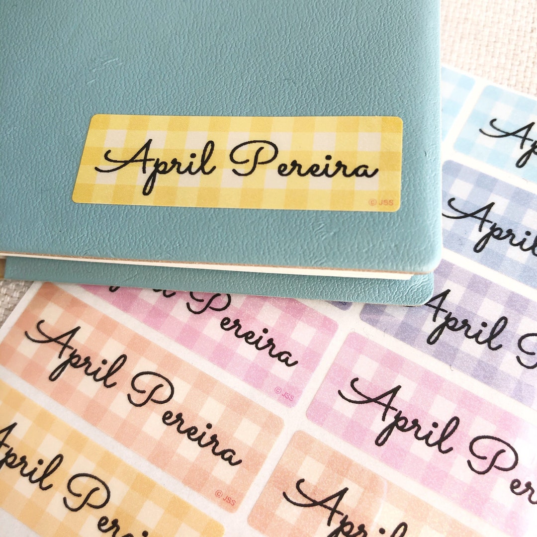 Personalized Name Labels Waterproof School Stickers Dishwasher Safe ...