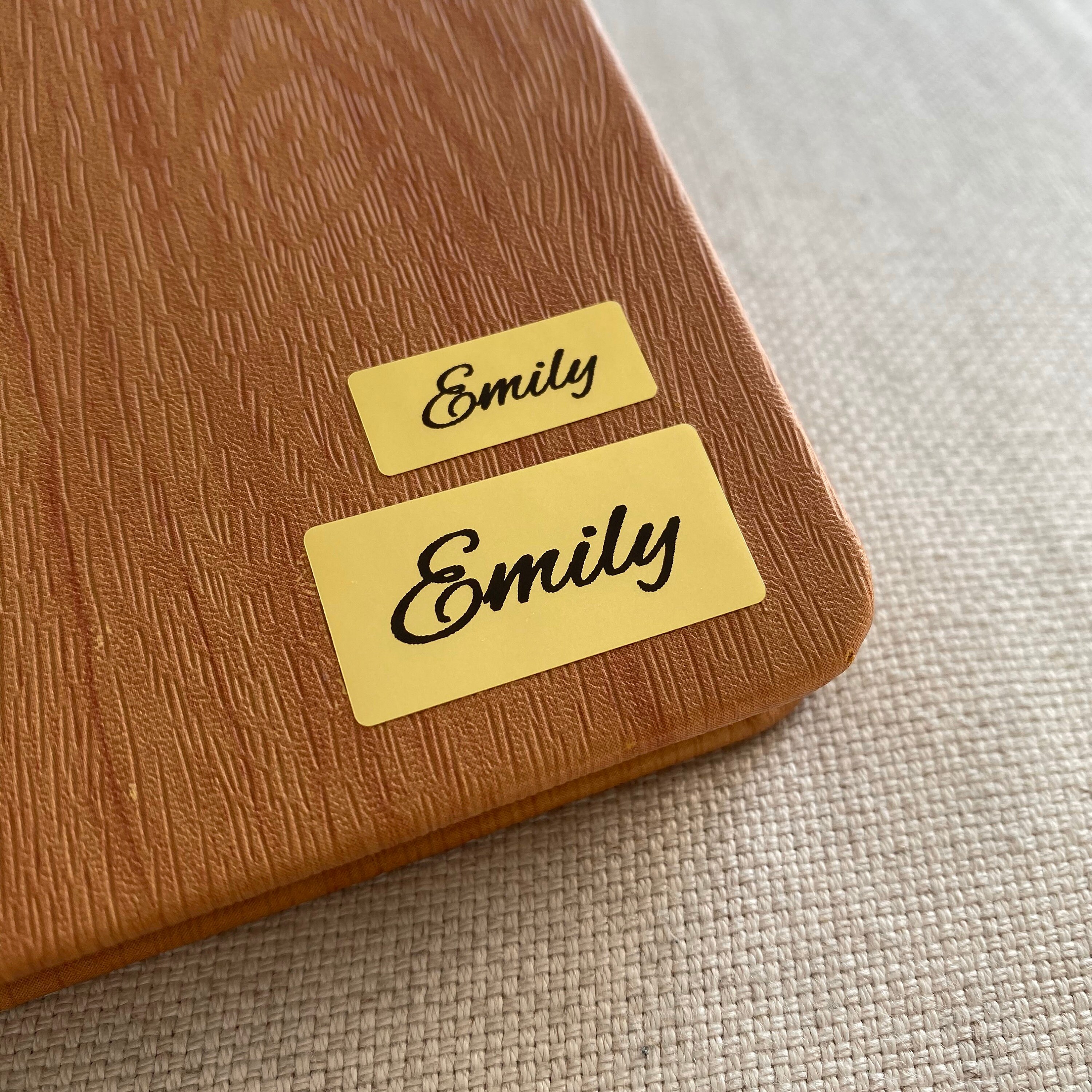 Gold Name Labels Name Label Stickers Waterproof Labels | Etsy