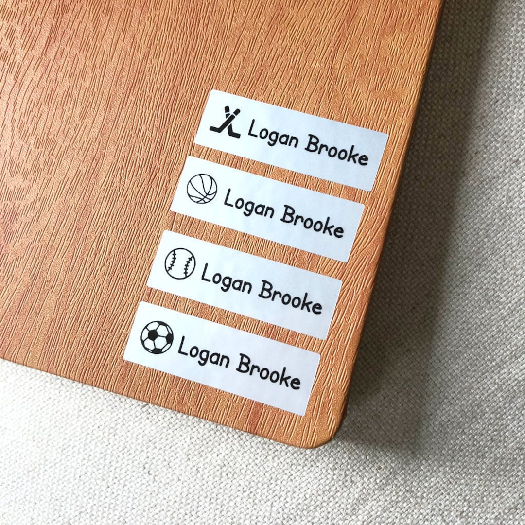 Sports Name Labels | Waterproof Labels | Basketball Labels | Hockey ...