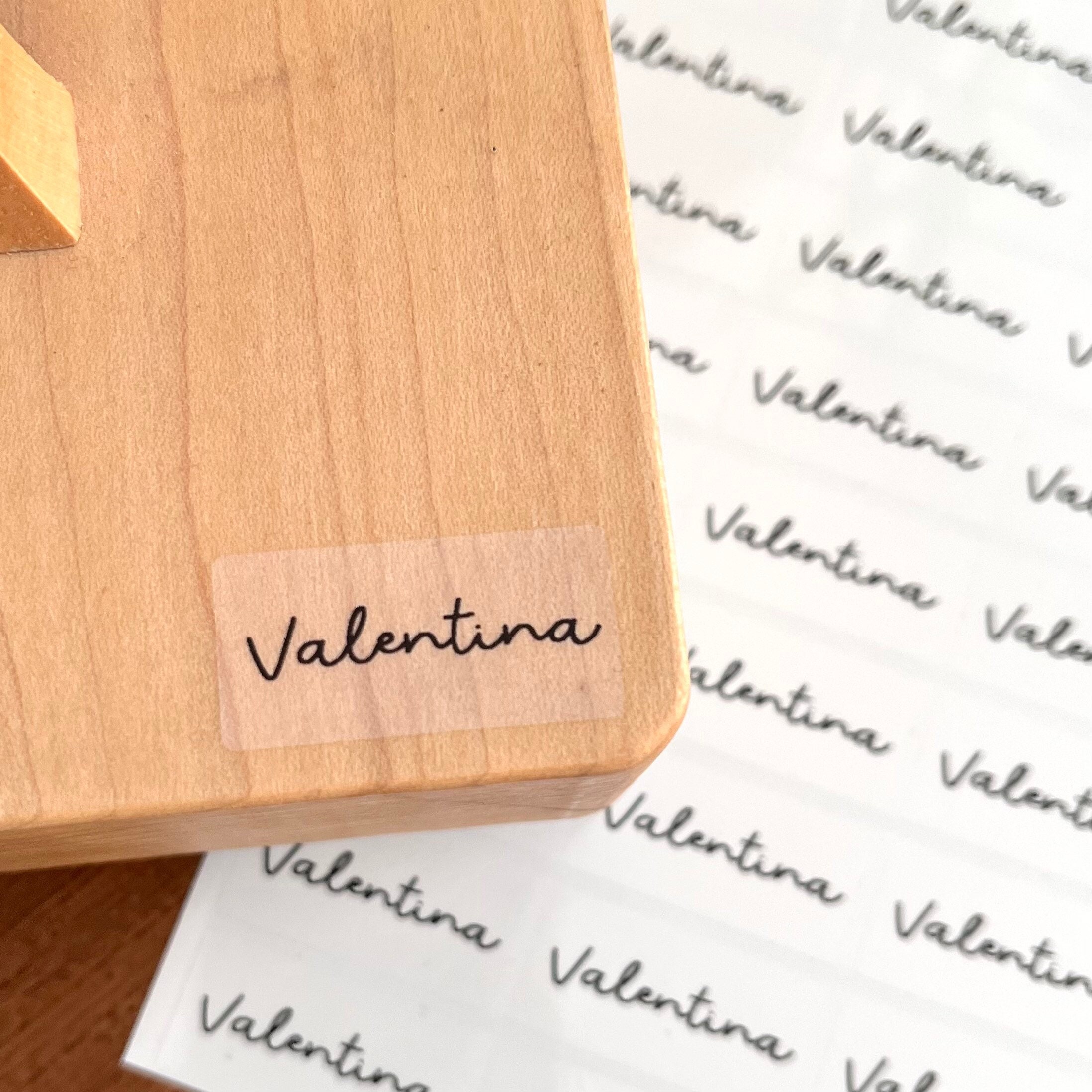 Clear Name Stickers | Waterproof Clear Name Labels | Transparent Custom ...