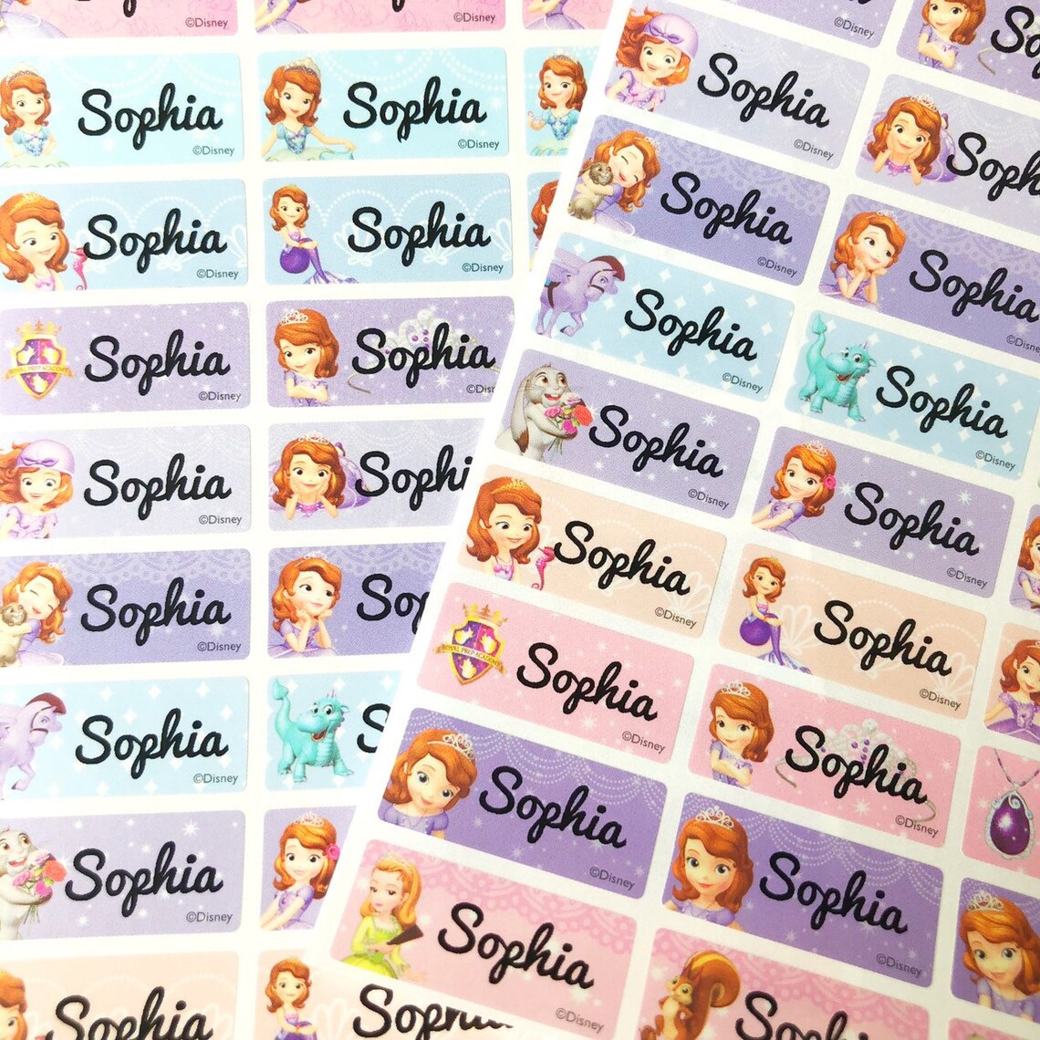 Princess Sofia the First Name Labels Dishwasher Safe - Etsy