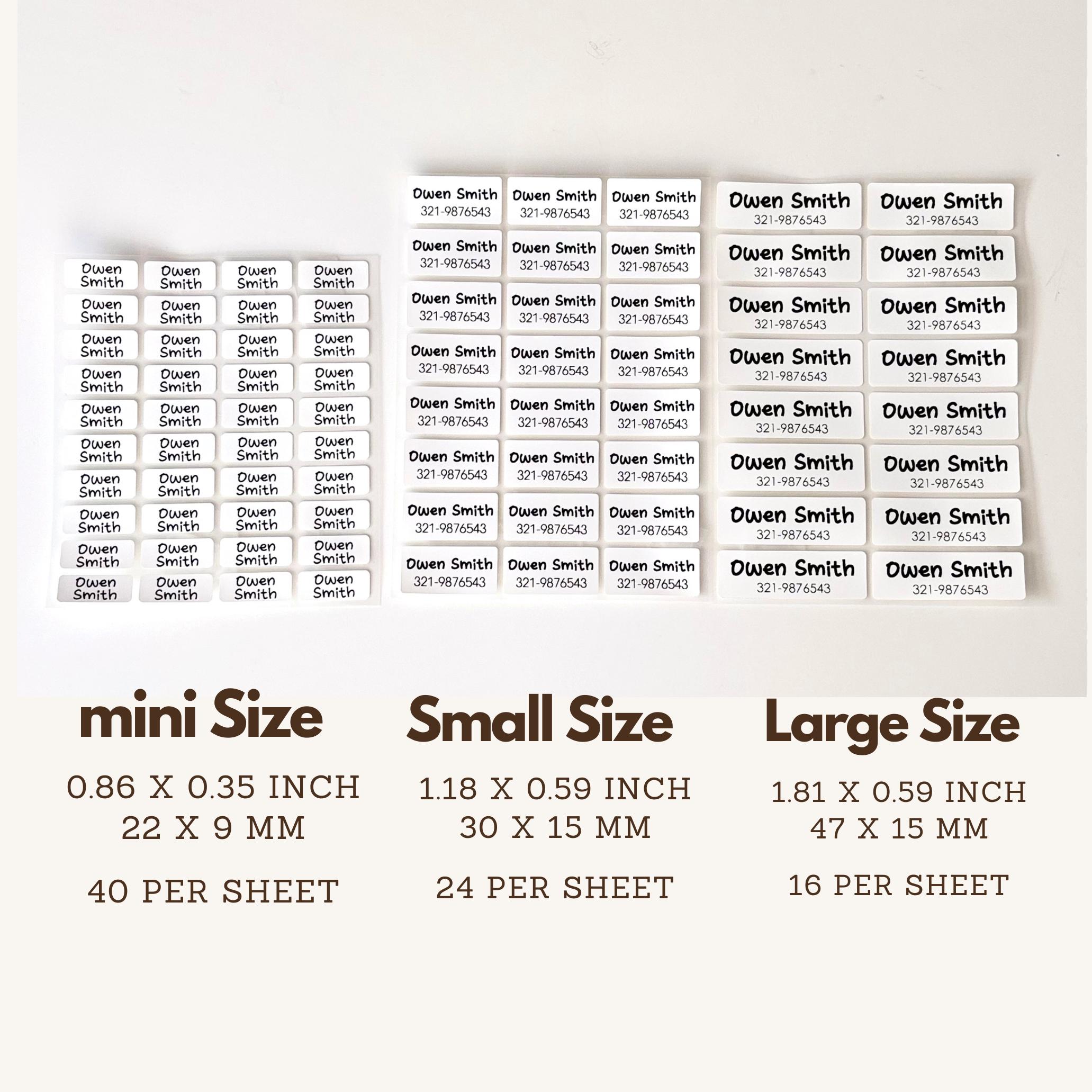 Iron on Name Labels for Nursing Home Clothing Personalized Senior Care ...